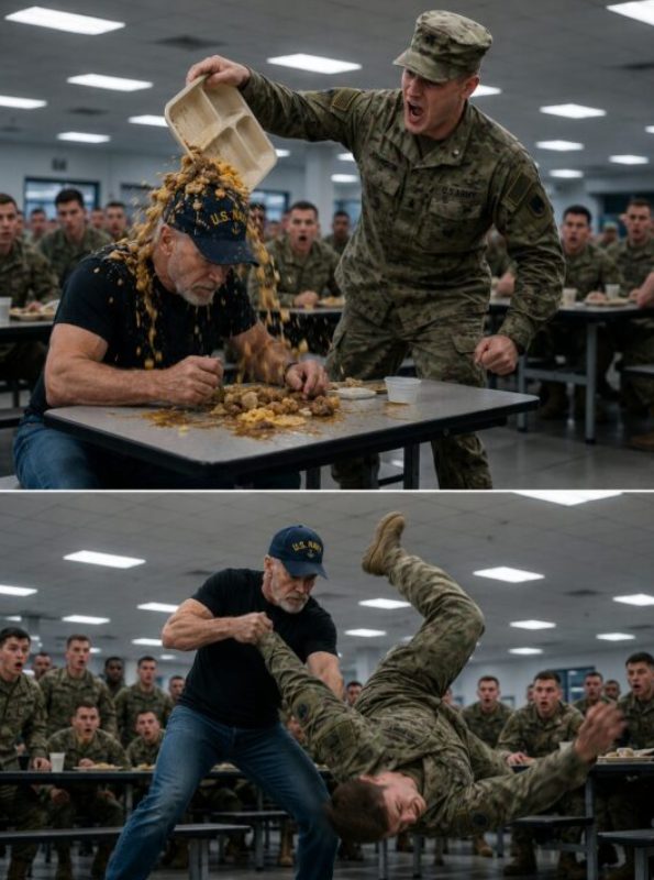 A soldier dumped his entire lunch over an old man’s head and humiliated ...